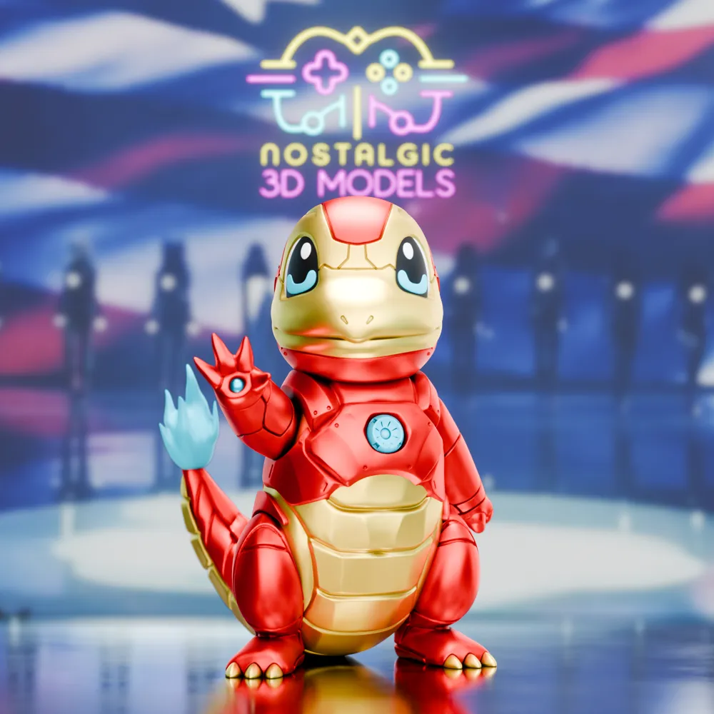 Charmander x Ironman Marvel Pokemon; Nostalgic 3D by Nostalgic 3D ...