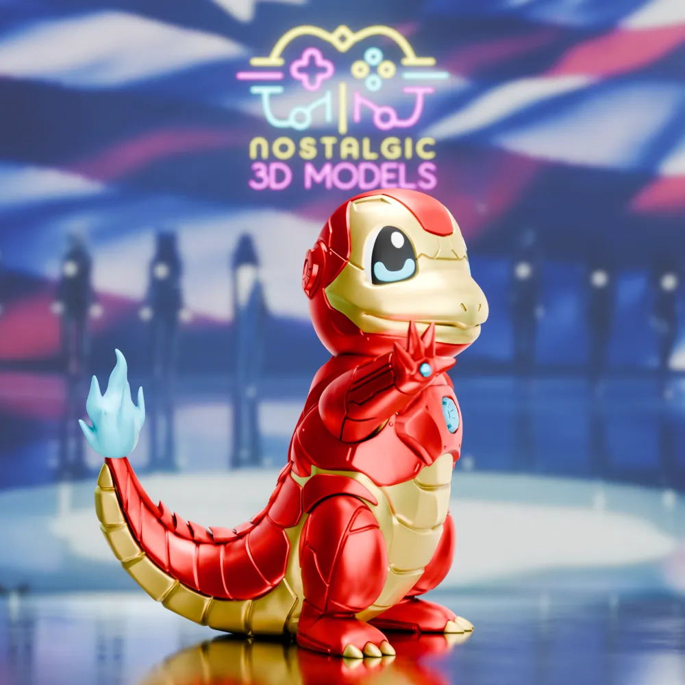 Charmander x Ironman Marvel Pokemon; Nostalgic 3D by Nostalgic 3D ...