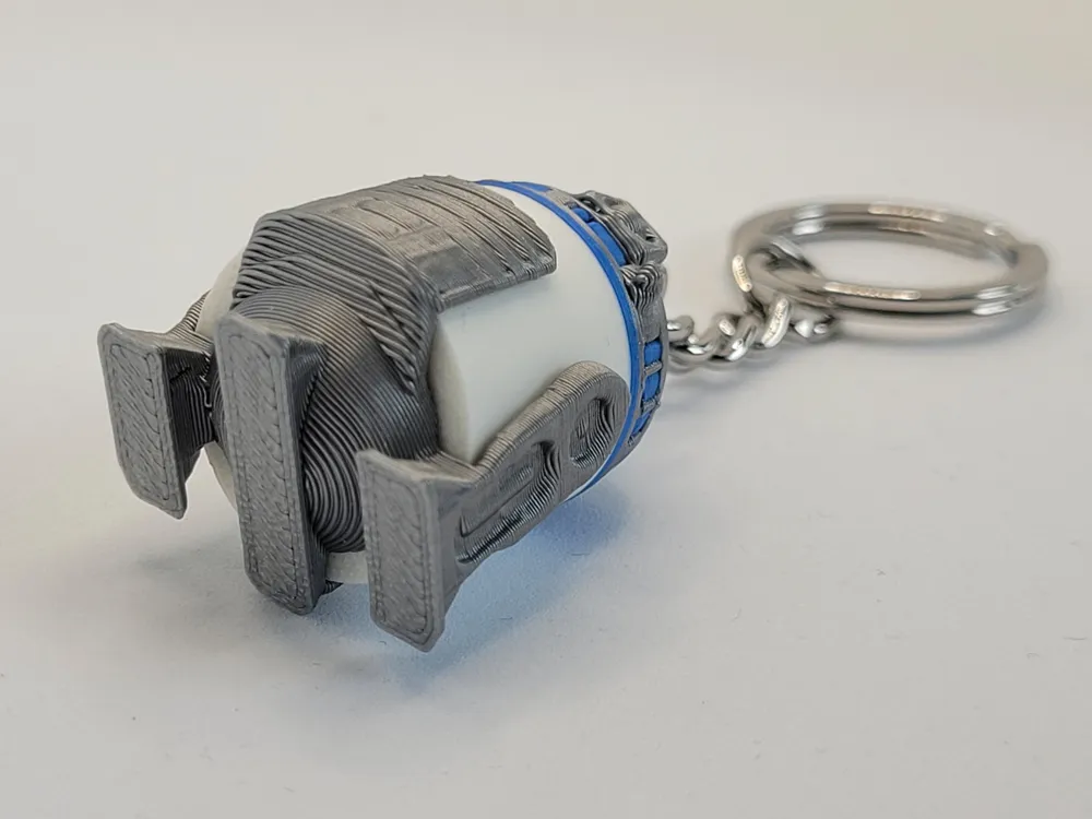 R2D2 Keychain with secret compartment - Free 3D Print Model - MakerWorld