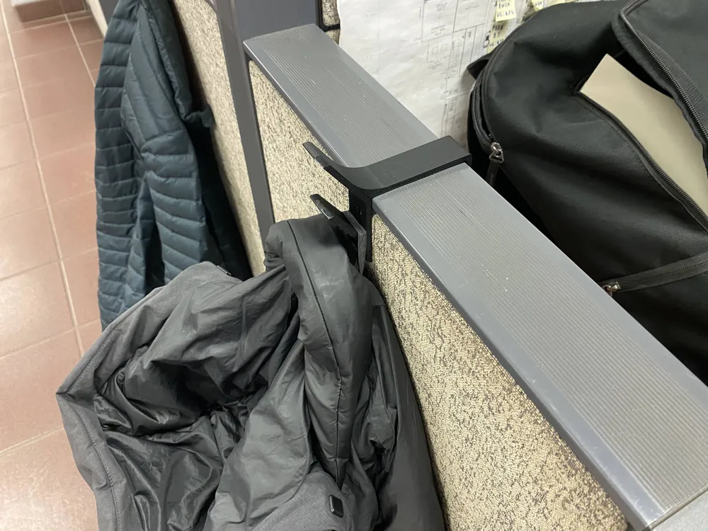 Simple Cubicle Coat Hanger - Free 3D Print Model - MakerWorld