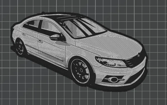 Volkswagen Passat CC hueforge by HunterABCZ - MakerWorld