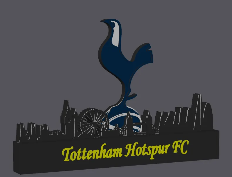 Tottenham Hotspur FC skyline by Jessie_3d_art - MakerWorld