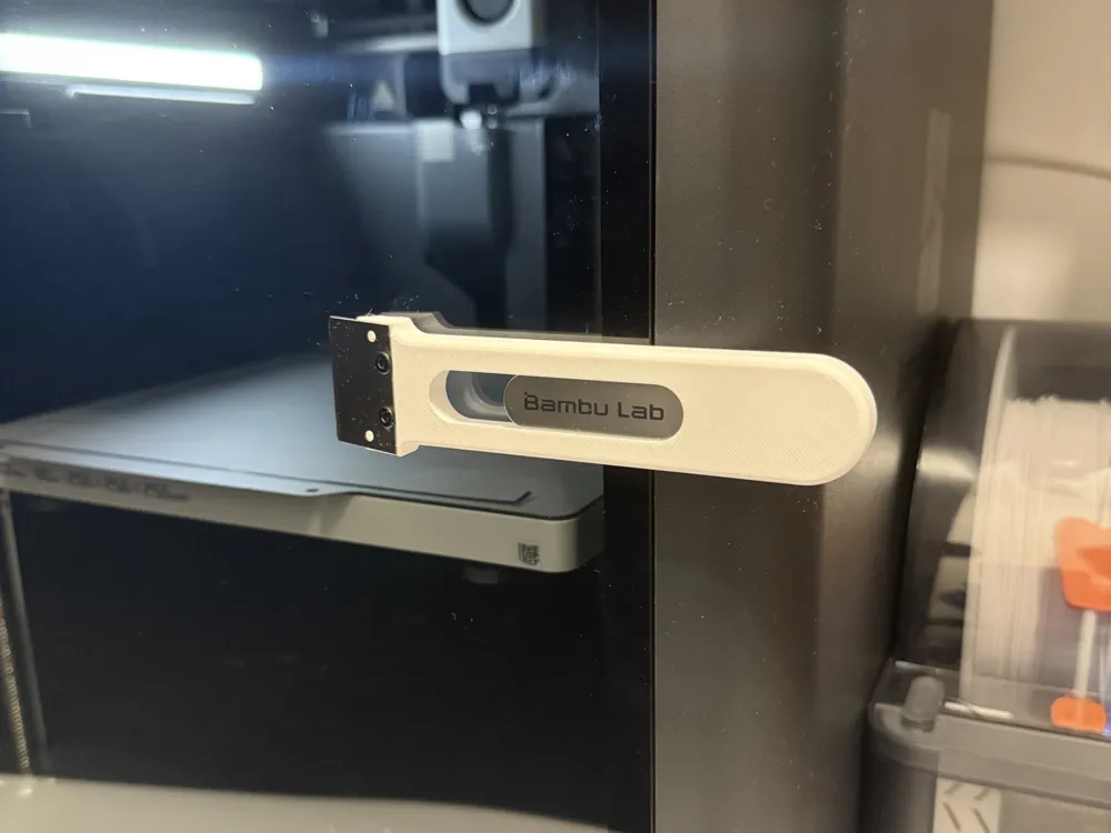 Door Handle And Scraper/Spatula For BambuLab P1/X1 - Free 3D Print ...
