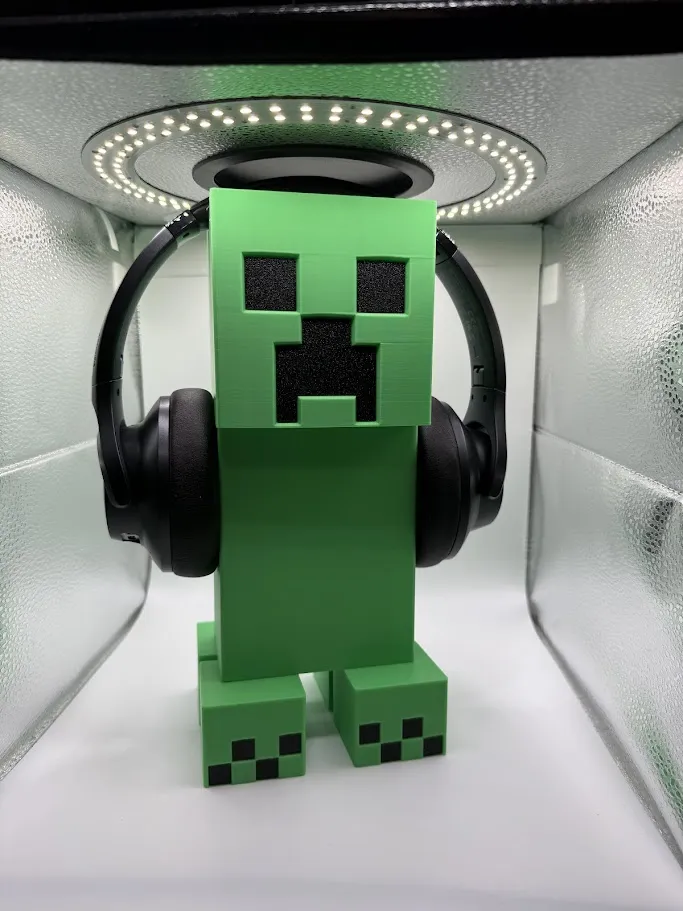 Minecraft Creeper Headset/ Headphone Holder /Stand - Free 3D Print ...