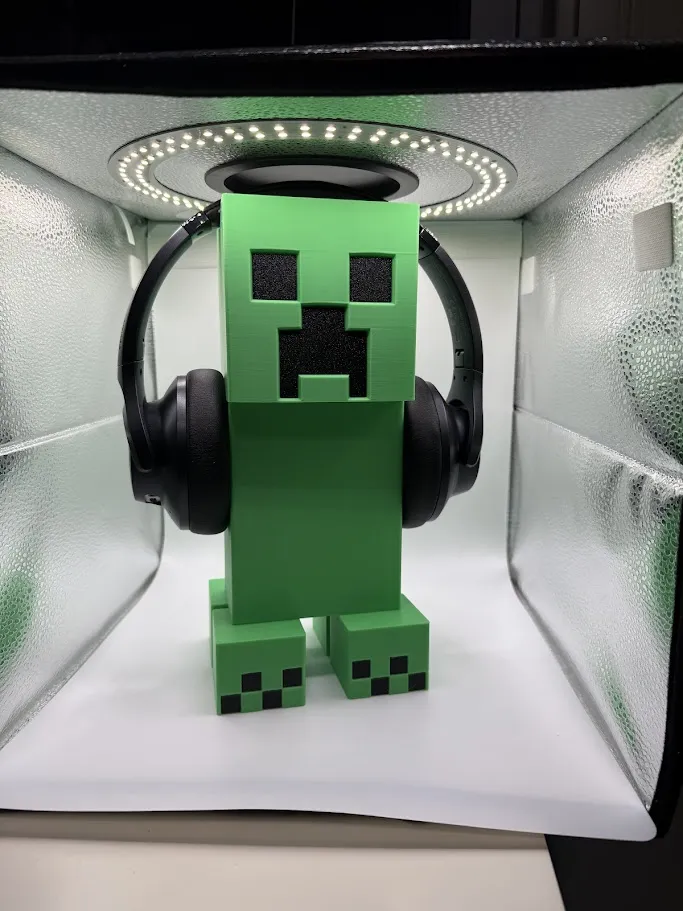 Minecraft Creeper Headset/ Headphone Holder /Stand - Free 3D Print ...