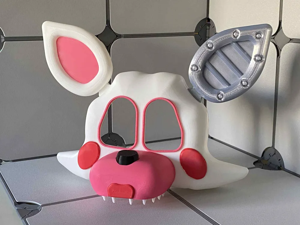 Mangle (or Foxy) Mask - FNAF by bzioo MakerWorld: Download Free 3D Models