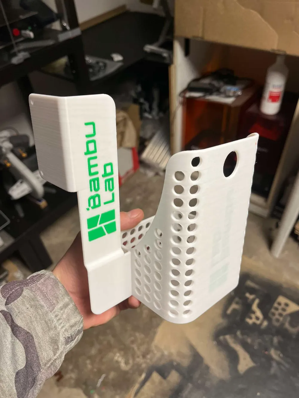 Bambulab A1 large poop catcher attached with screw by Ainon3Dprint ...