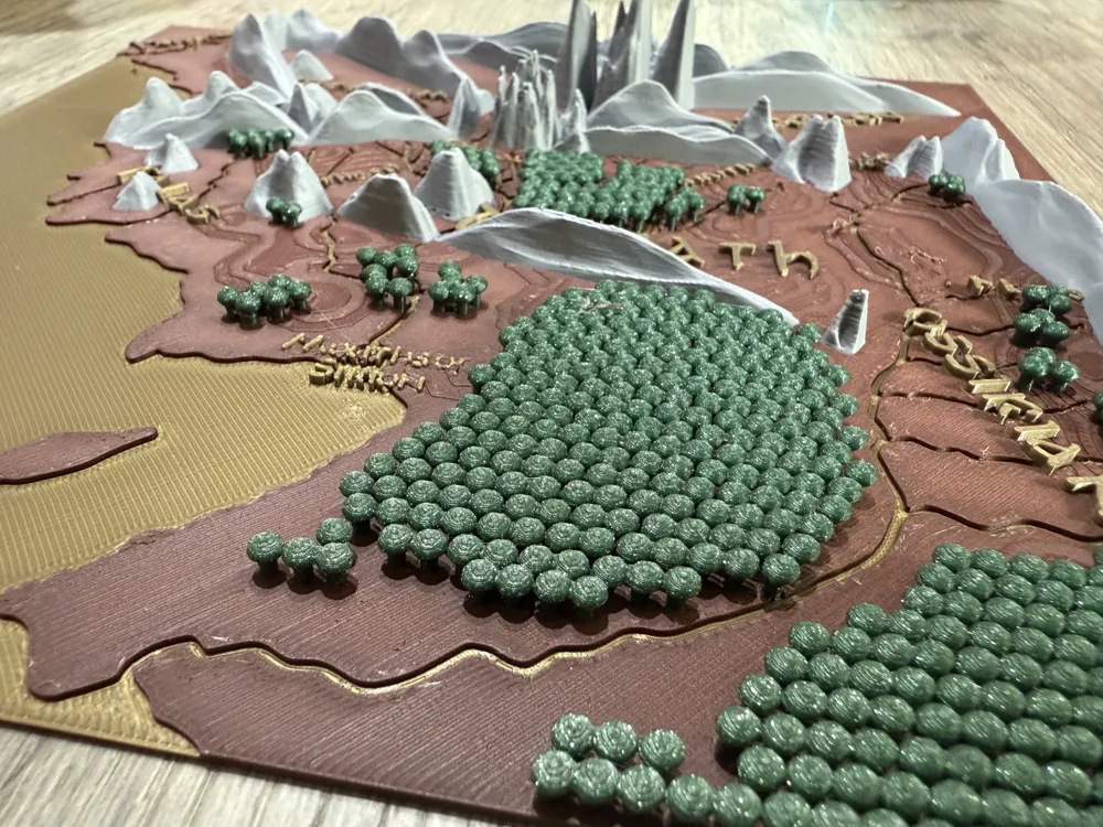 Beleriand Map - Free 3D Print Model - MakerWorld