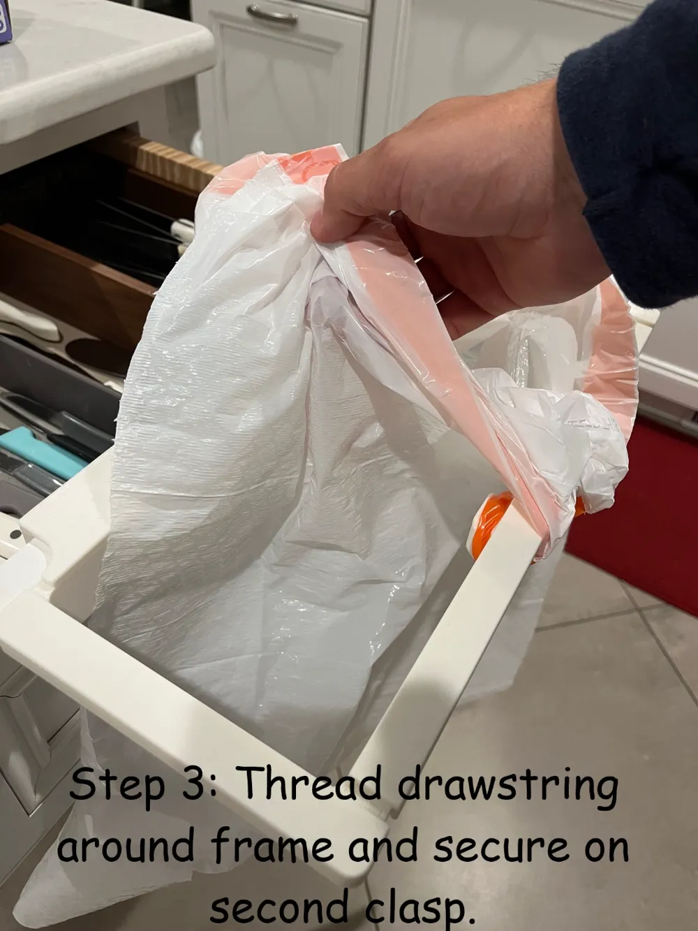 Trash Bag Holder 13 Gal Single Use Plastic Garbage by Swamp Innovations ...