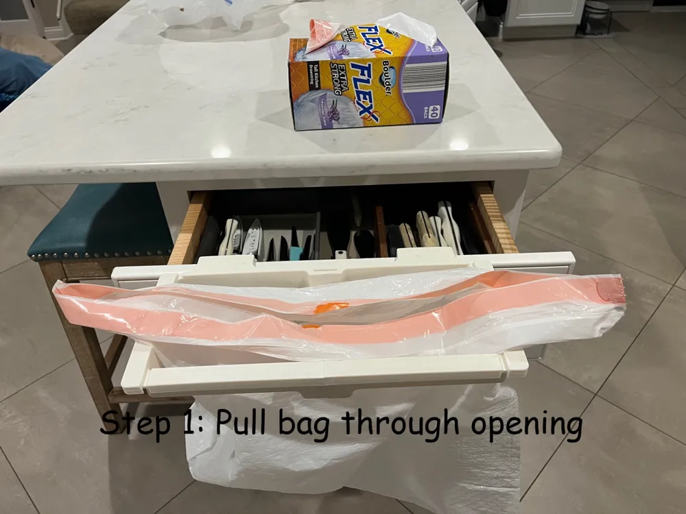 Trash Bag Holder 13 Gal Single Use Plastic Garbage by Swamp Innovations ...