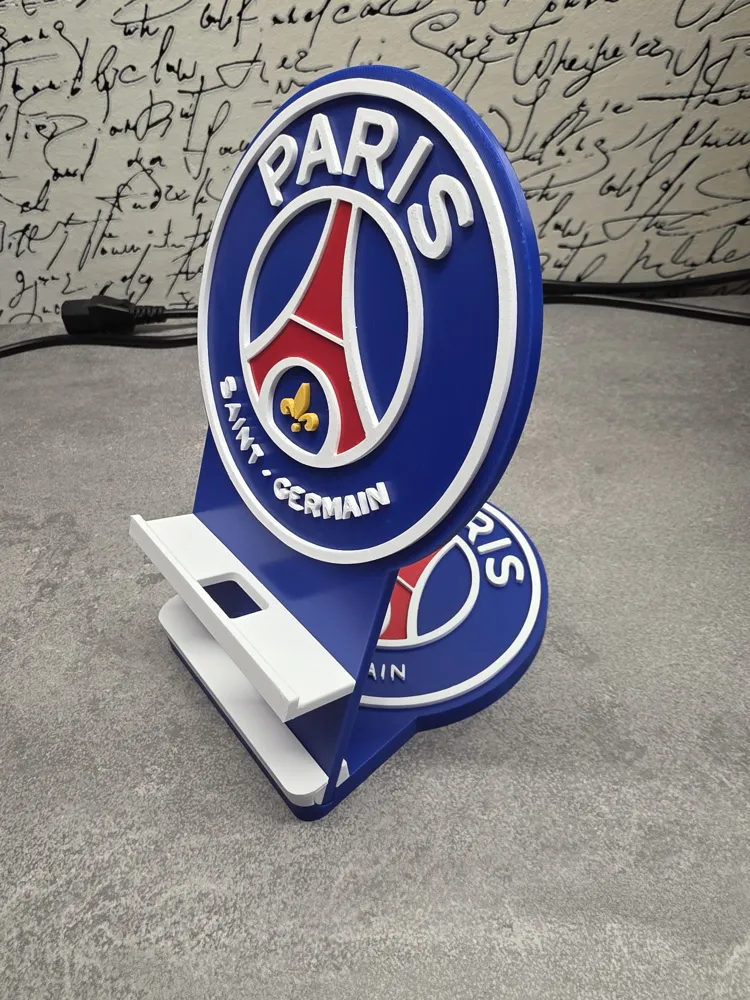Paris Saint-Germain phone stand - Free 3D Print Model - MakerWorld