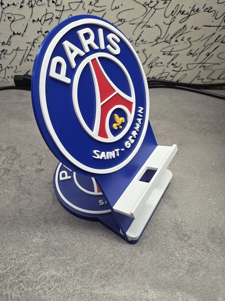 Paris Saint-Germain phone stand - Free 3D Print Model - MakerWorld