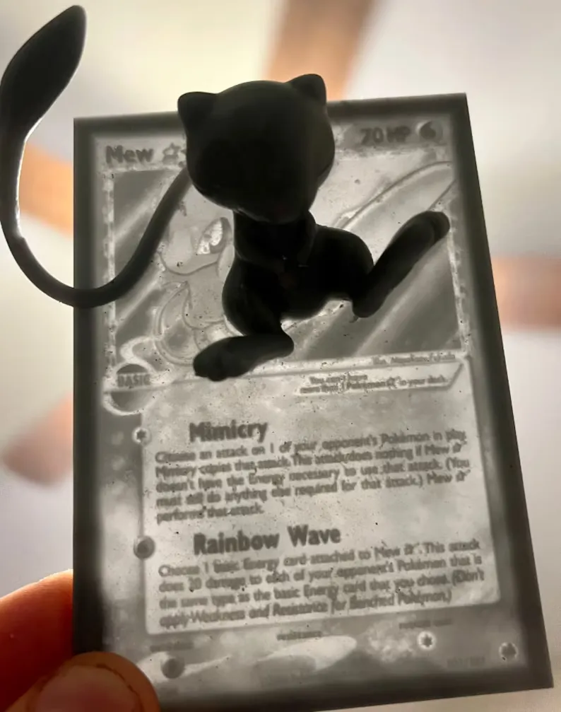 mew two pokemon card 3d by Cosmotech 3D - MakerWorld