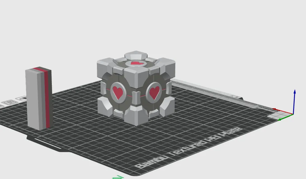 Portal Companion Cube AMS Multicolor - Free 3D Print Model - MakerWorld