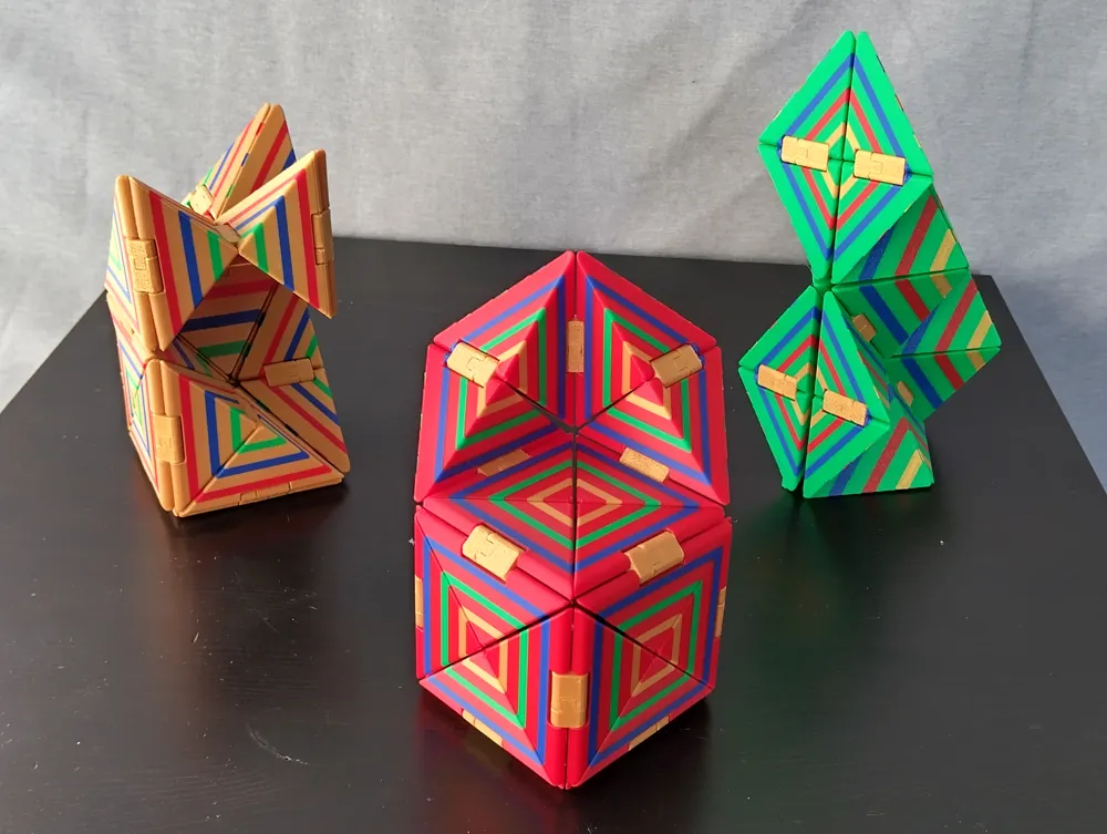 24 Piece Origami Cube - twice the fun! - Free 3D Print Model - MakerWorld