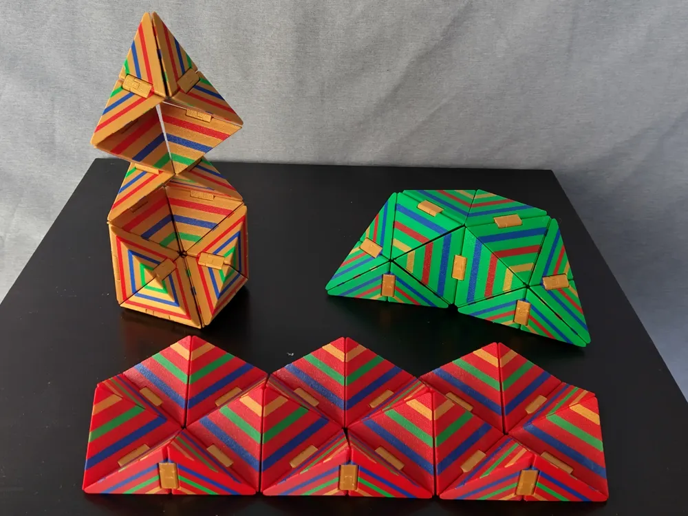 24 Piece Origami Cube - twice the fun! - Free 3D Print Model - MakerWorld