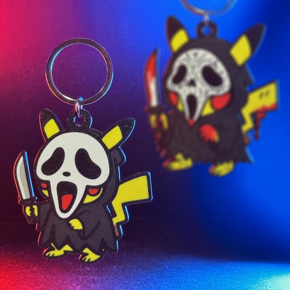Pikacha x Ghostface Costume Key Chain (Cute Ver.) by ME STUDIO ...