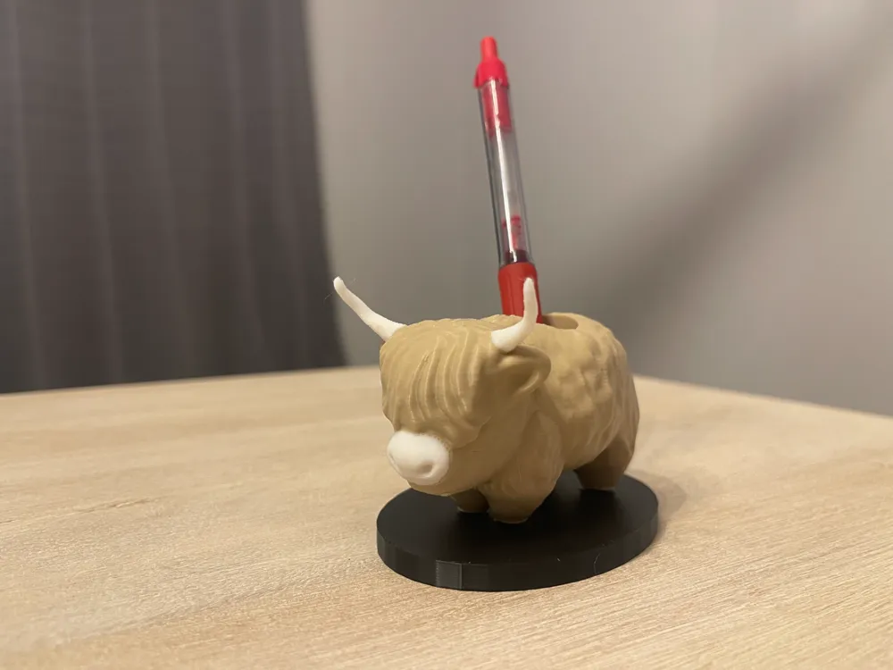 Highland Cow Pen Holder - Multicolor! by ShapeShift 3D Creations ...