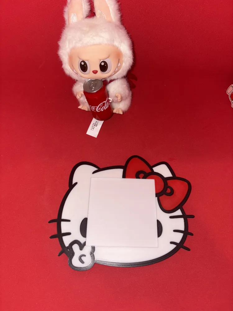 Hello Kitty Post it note holder by Elmo911 MakerWorld: Download Free 3D ...