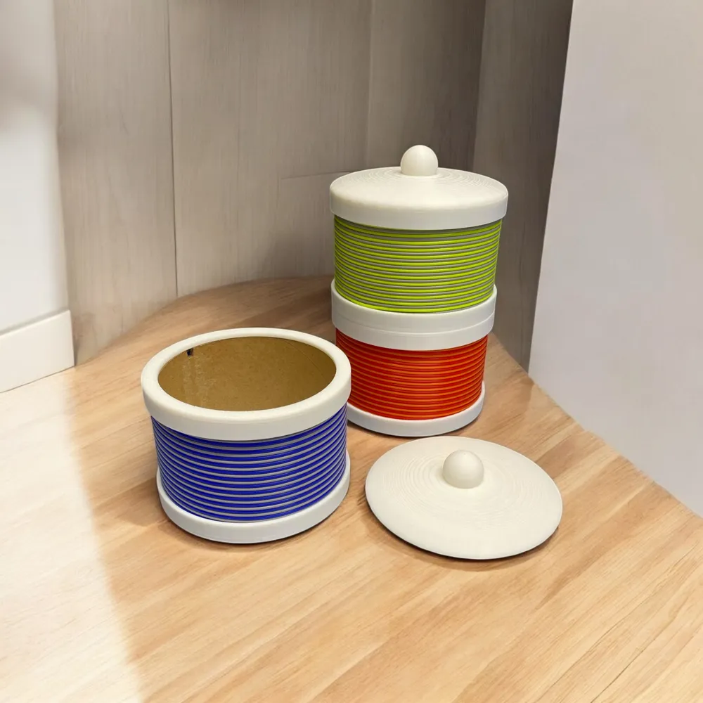 Modular Stackable Cardboard Spool Container by Jim Larsen MakerWorld ...