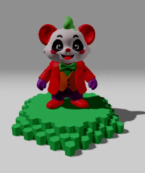 Joker Panda by pcomg MakerWorld: Download Free 3D Models