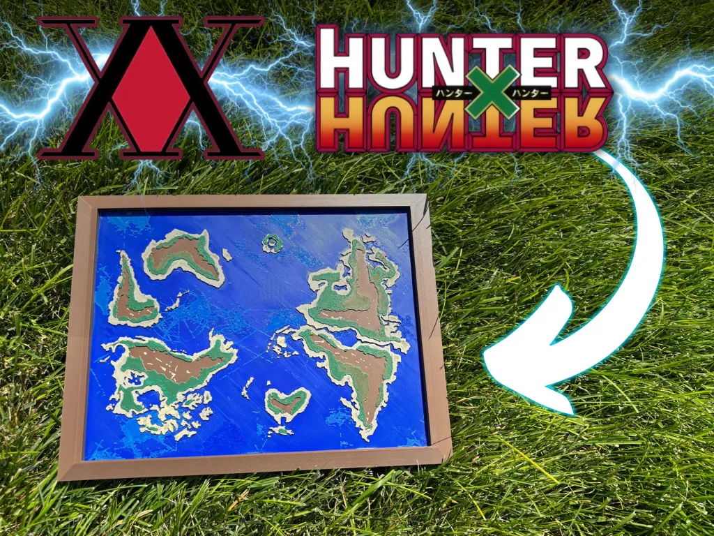 Hunter x Hunter World Map - No AMS Needed - Free 3D Print Model ...