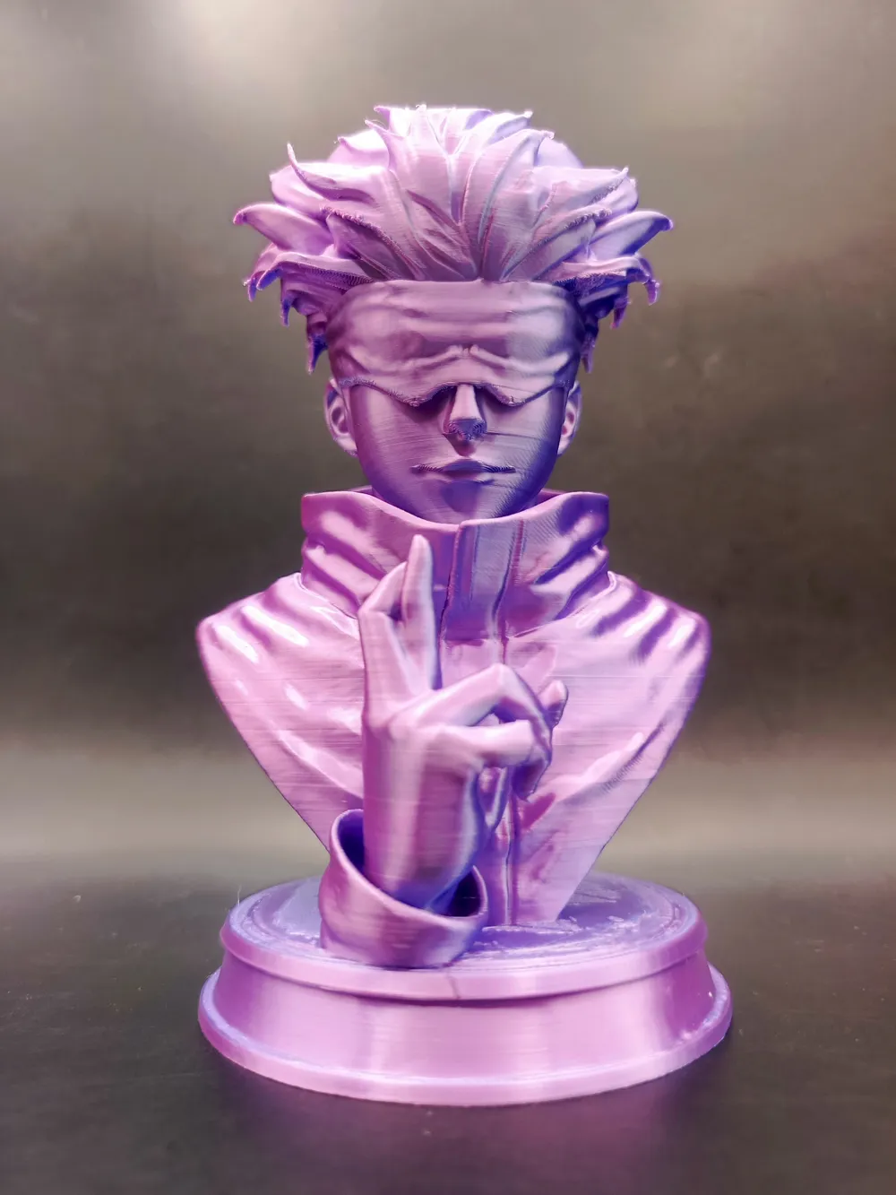 Satoru Gojo sculpture - Free 3D Print Model - MakerWorld