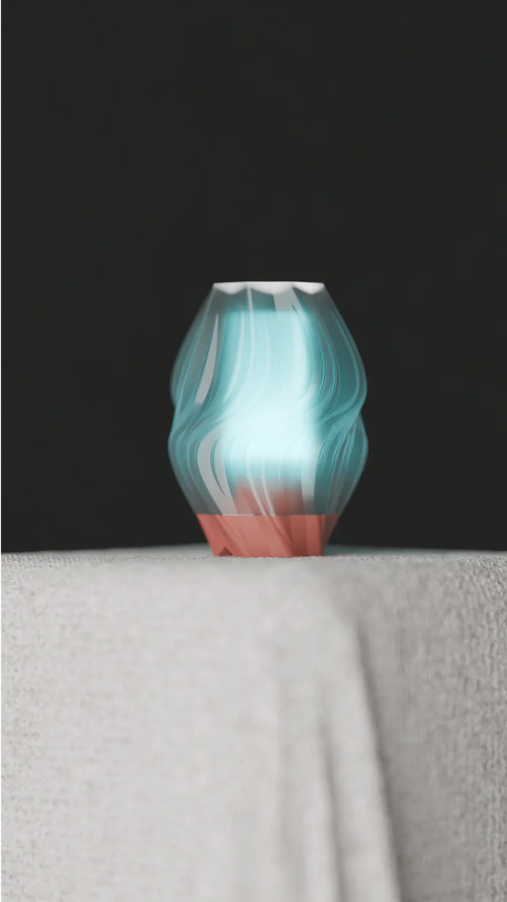 Beautiful Lamp with inner diffuser. Flame inspired - Free 3D Print ...