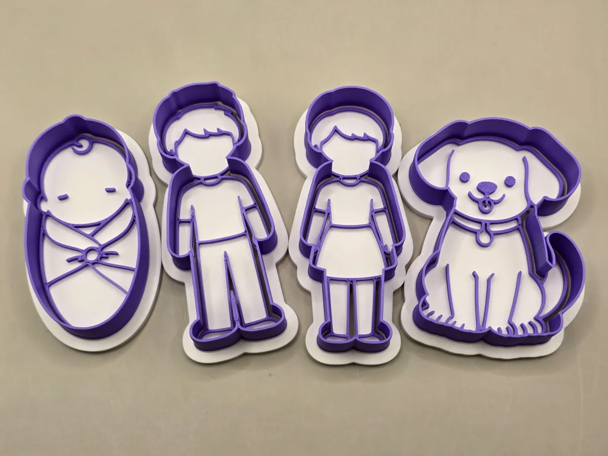 Familienhund Baby Ausstecher Stempel-Set – Kostenloses 3D-Druckmodell ...