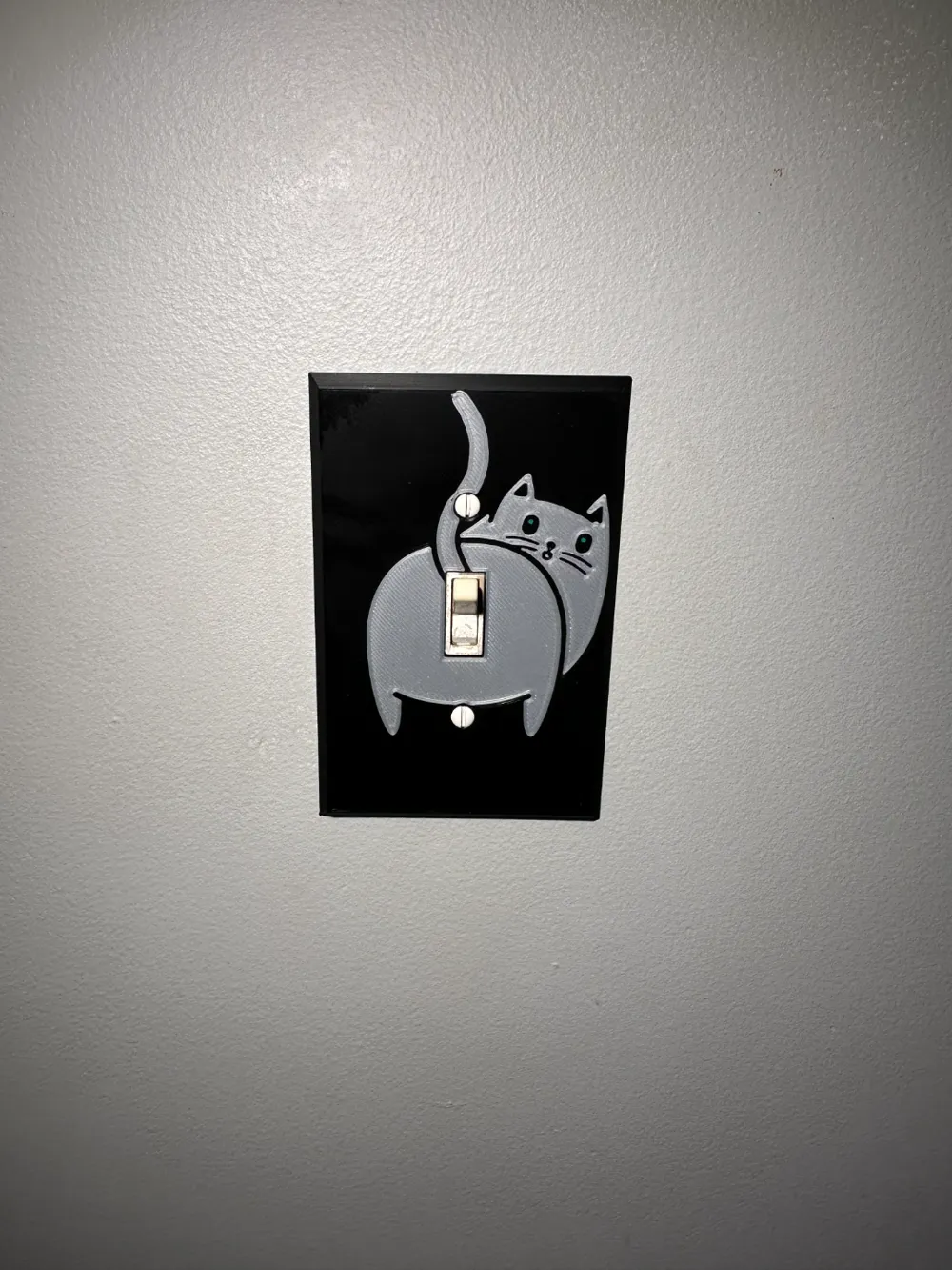 Cat Light Switch Cover - Single Switch by Wildside_Concepts - MakerWorld