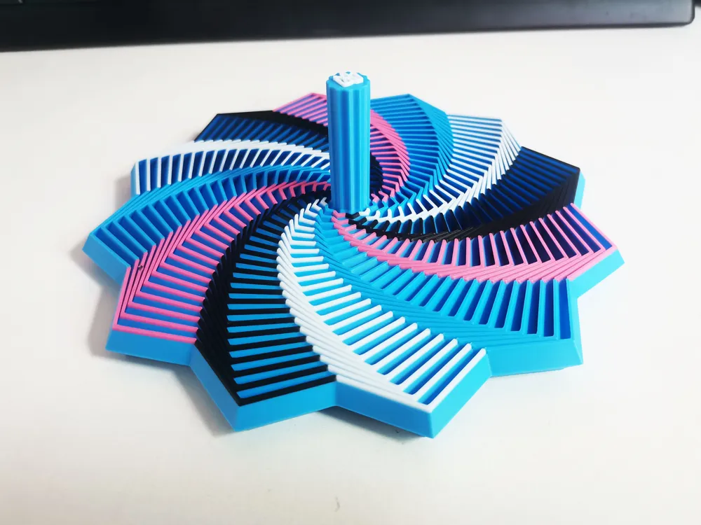 12-pointed star Gyro Fidget Spinner (Print in Place, no supports) by ...