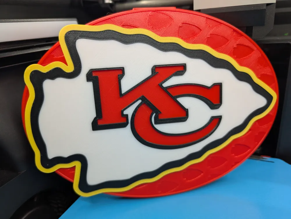 Kansas City Chiefs Oversized Pendant and Chain by MFDesigns3D ...