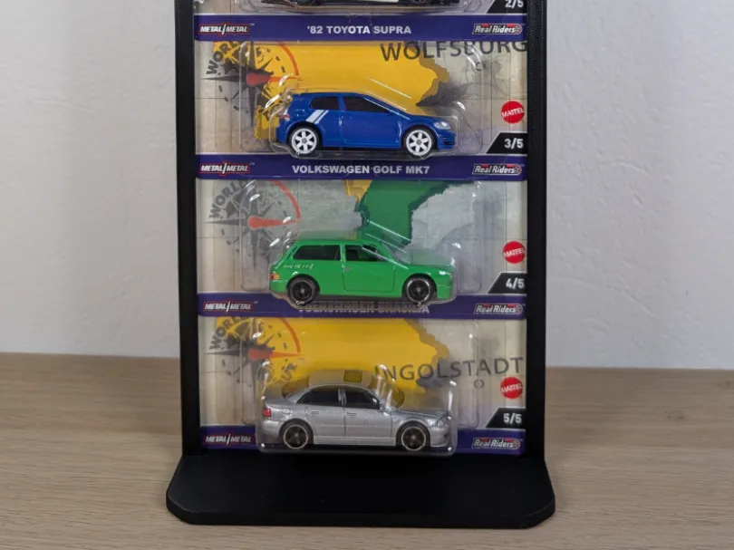 Hot Wheels Premium Card Display - Free 3D Print Model - MakerWorld