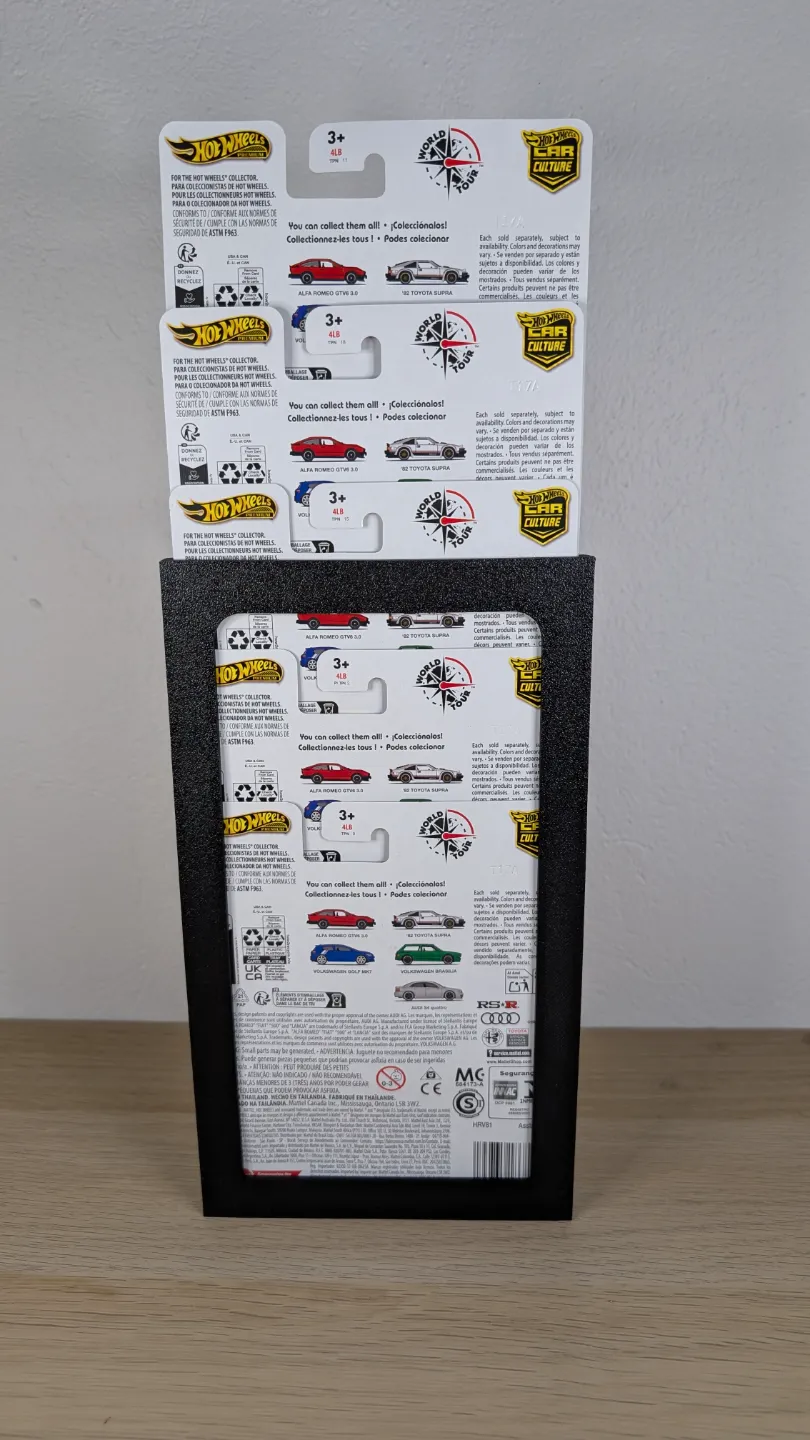 Hot Wheels Premium Card Display - Free 3D Print Model - MakerWorld