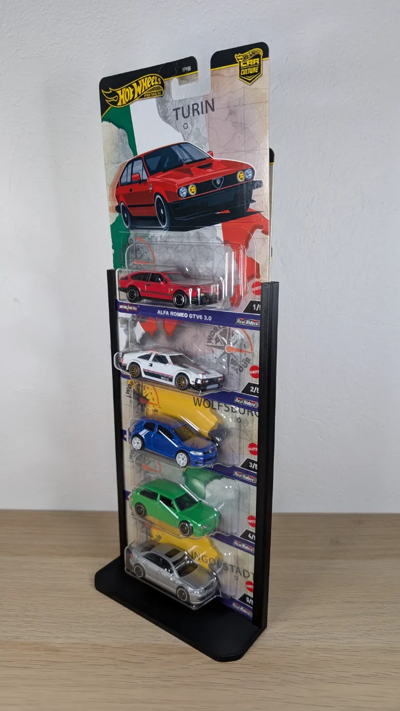 Hot Wheels Premium Card Display - Free 3D Print Model - MakerWorld