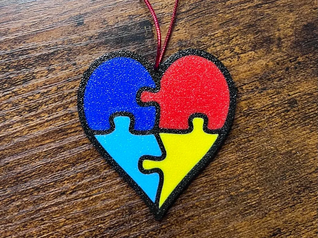 Autism Awareness Ornament - Free 3D Print Model - MakerWorld