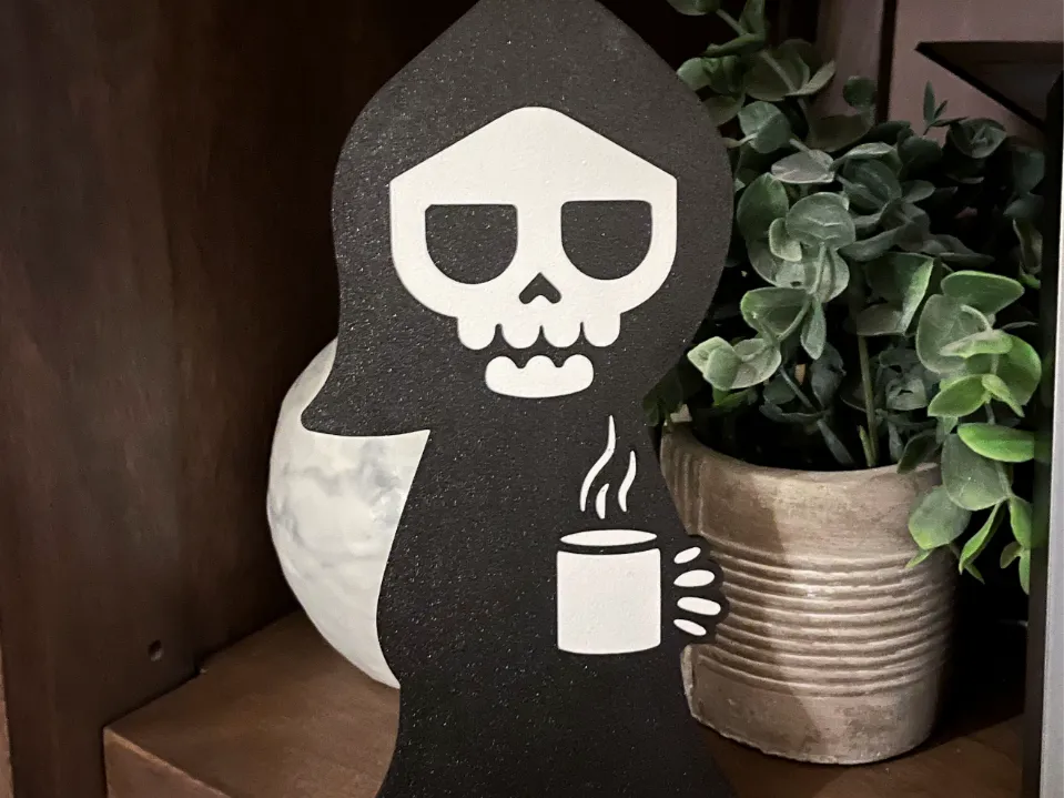 Grim Reaper Coffee / 2 color / Display / Halloween by 3D Prints This ...