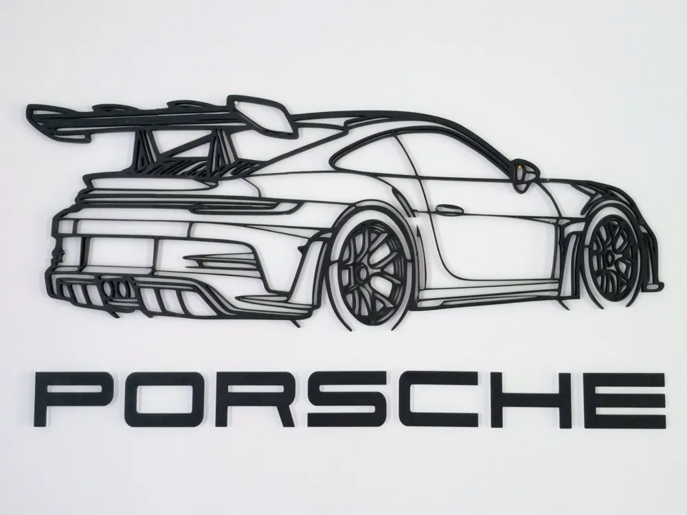 Porsche logo letters by Łukasz MakerWorld: Download Free 3D Models