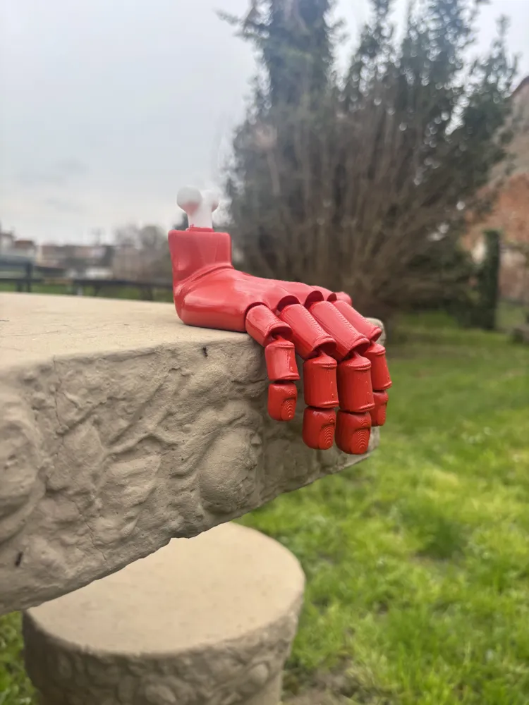 Flexi hand with bone by 3Dthony MakerWorld: Download Free 3D Models