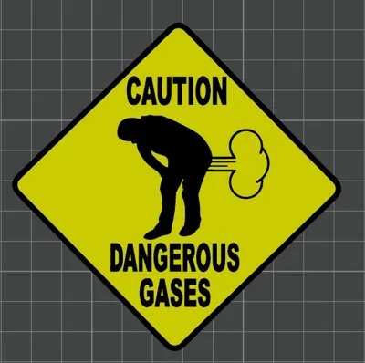 DANGEROUS GASES SIGN by Carlson - MakerWorld