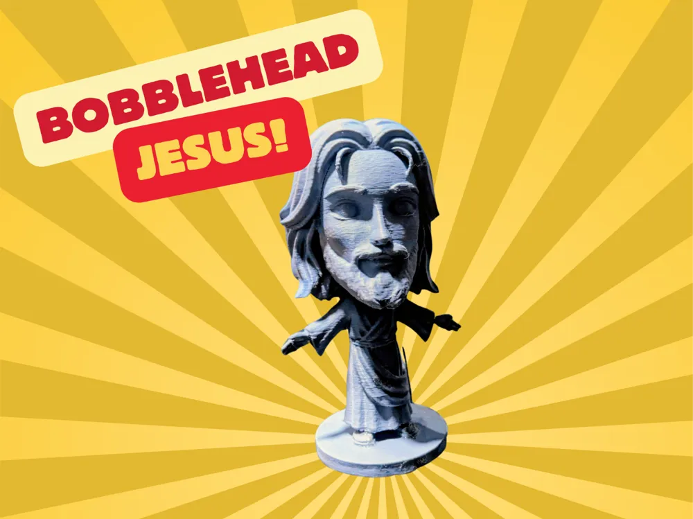 Bobblehead Jesus - Free 3D Print Model - MakerWorld