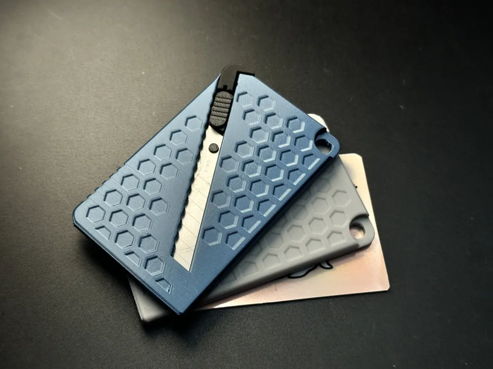 Credit Card-Sized Utility Knife - 9mm Blades - Free 3D Print Model ...