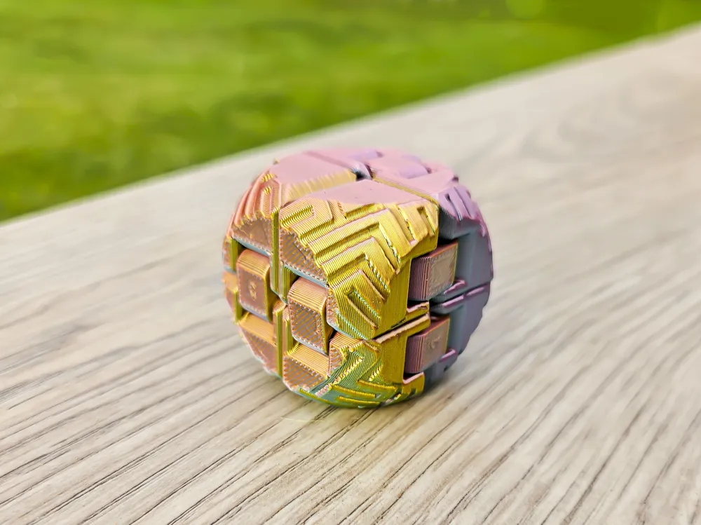 Organic Infinity Cube (print in place) by Mr_Andre MakerWorld: Download ...
