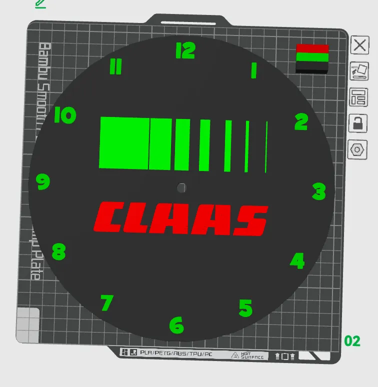 Claas clock by 3dprintingzone - MakerWorld