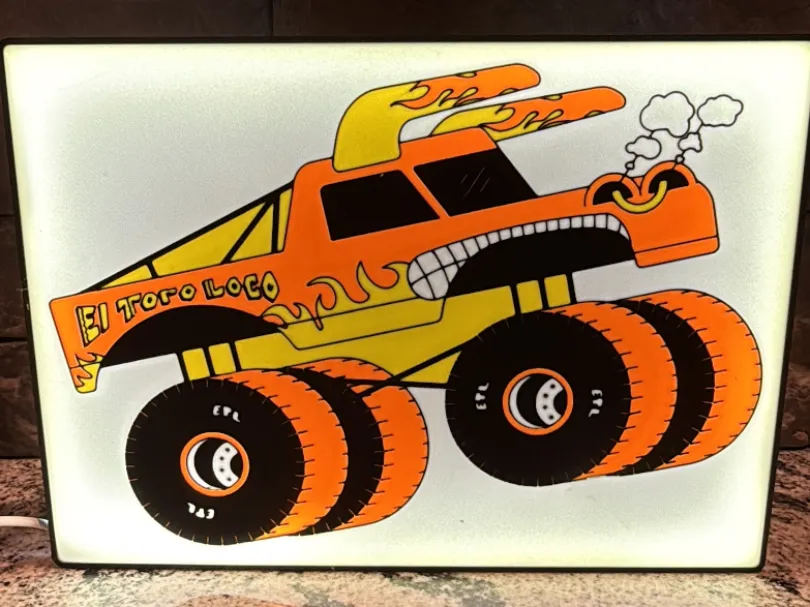 El Toro Loco Monster Truck Monster Jam Lightbox - Free 3D Print Model ...