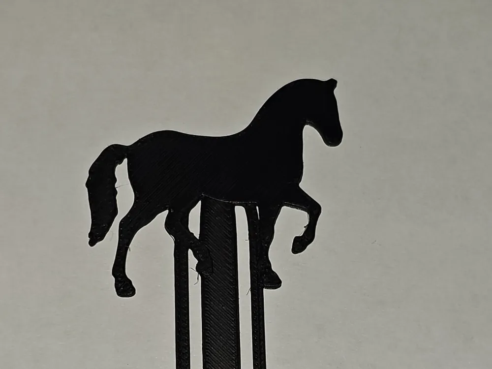 Simple Horse Bookmark - Commercial Use - Free 3D Print Model - MakerWorld