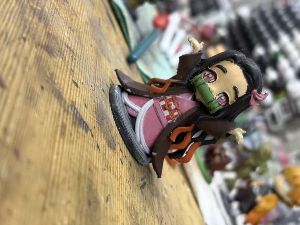 Chibi Demon Slayer Nezuko Kamado Miniature - Free 3D Print Model ...