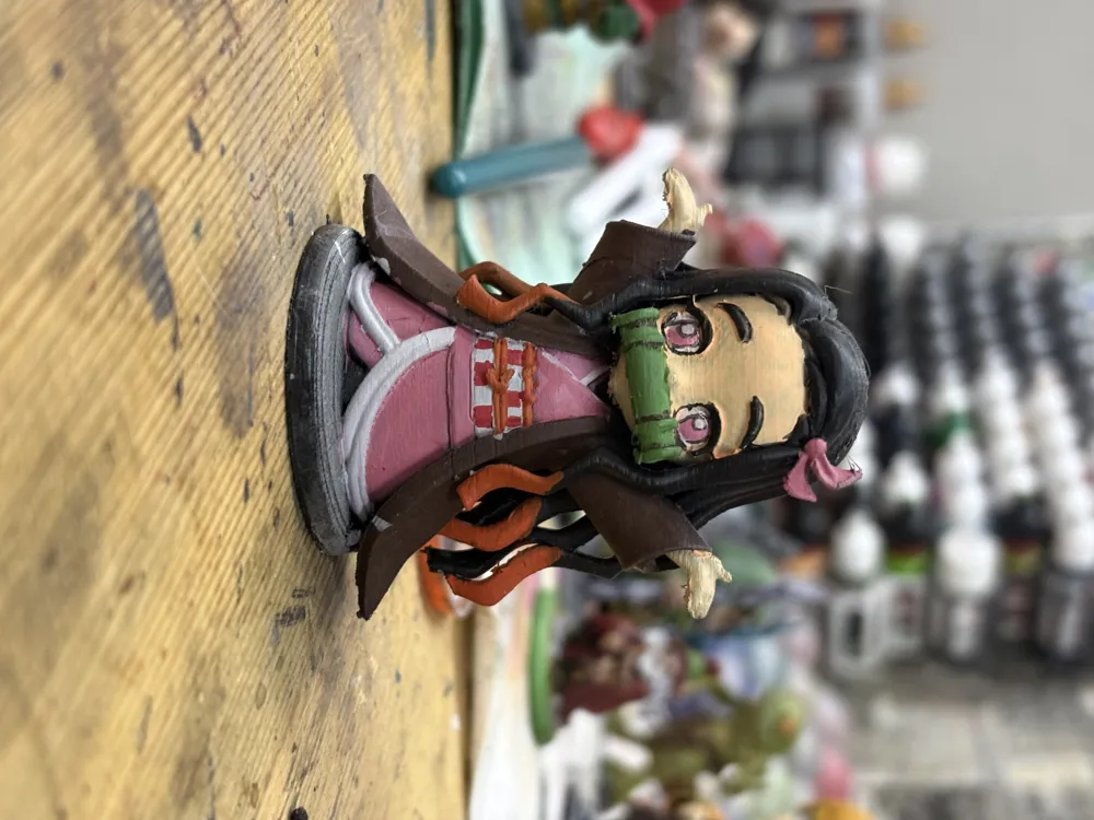 Chibi Demon Slayer Nezuko Kamado Miniature - Free 3D Print Model ...