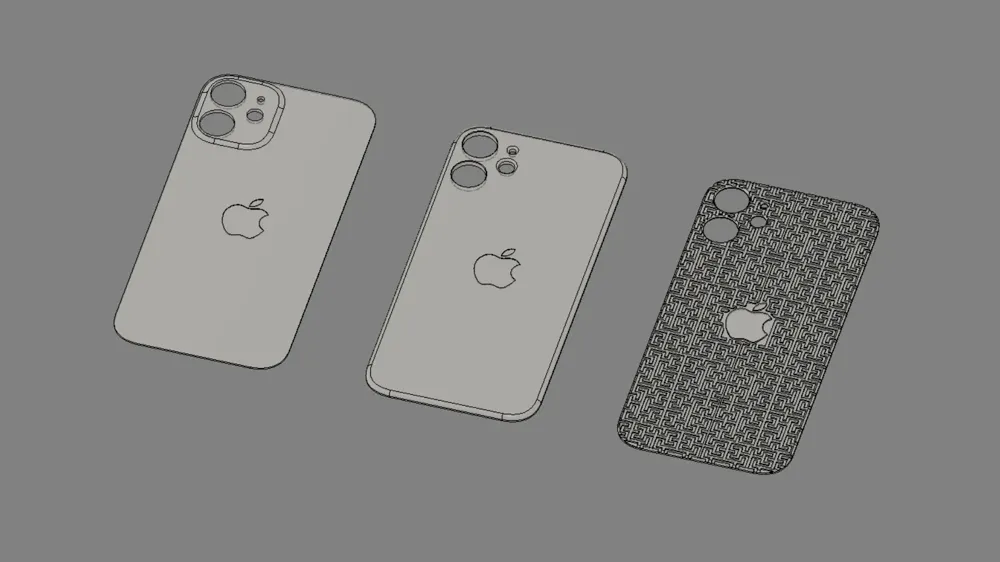 iPhone 12 mini back covers in four distinct styles by BreezeLi ...