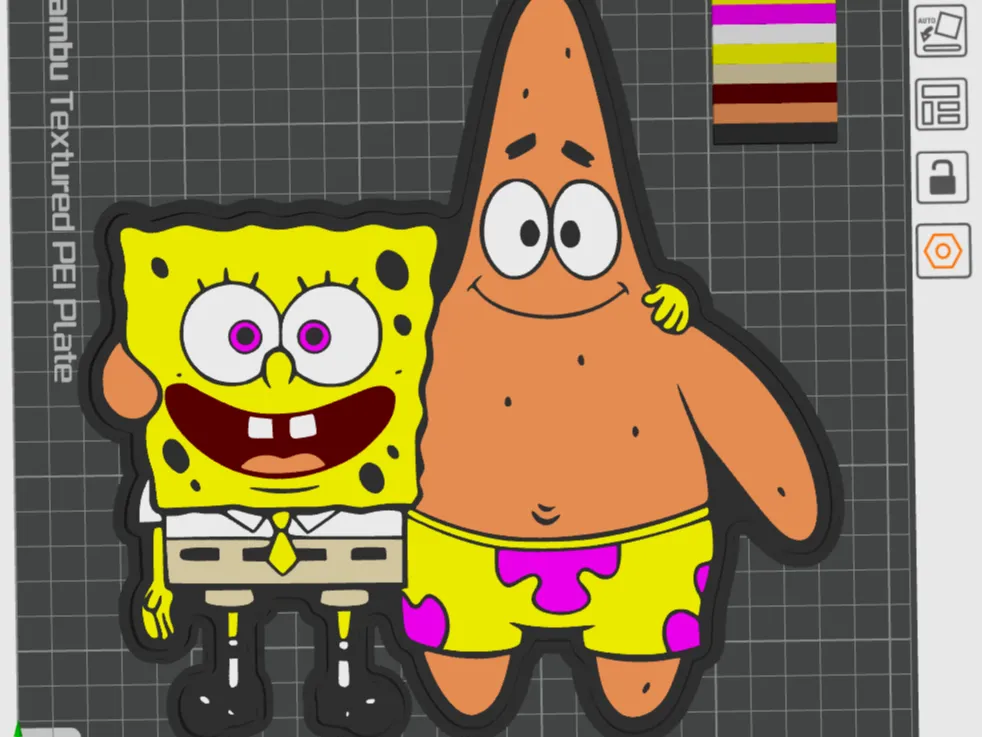 patrick and spongebob lightbox by dgncglr MakerWorld: Download Free 3D Models